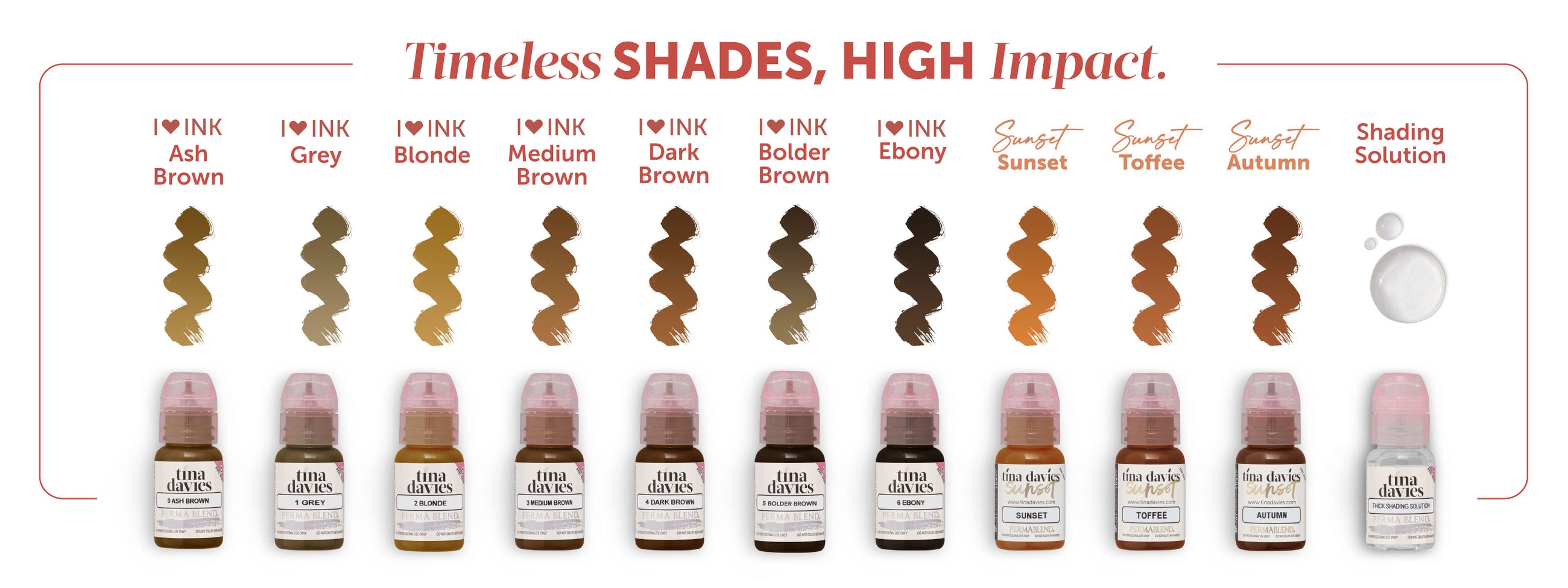 I LOVE INK Eyebrow Pigment Collection